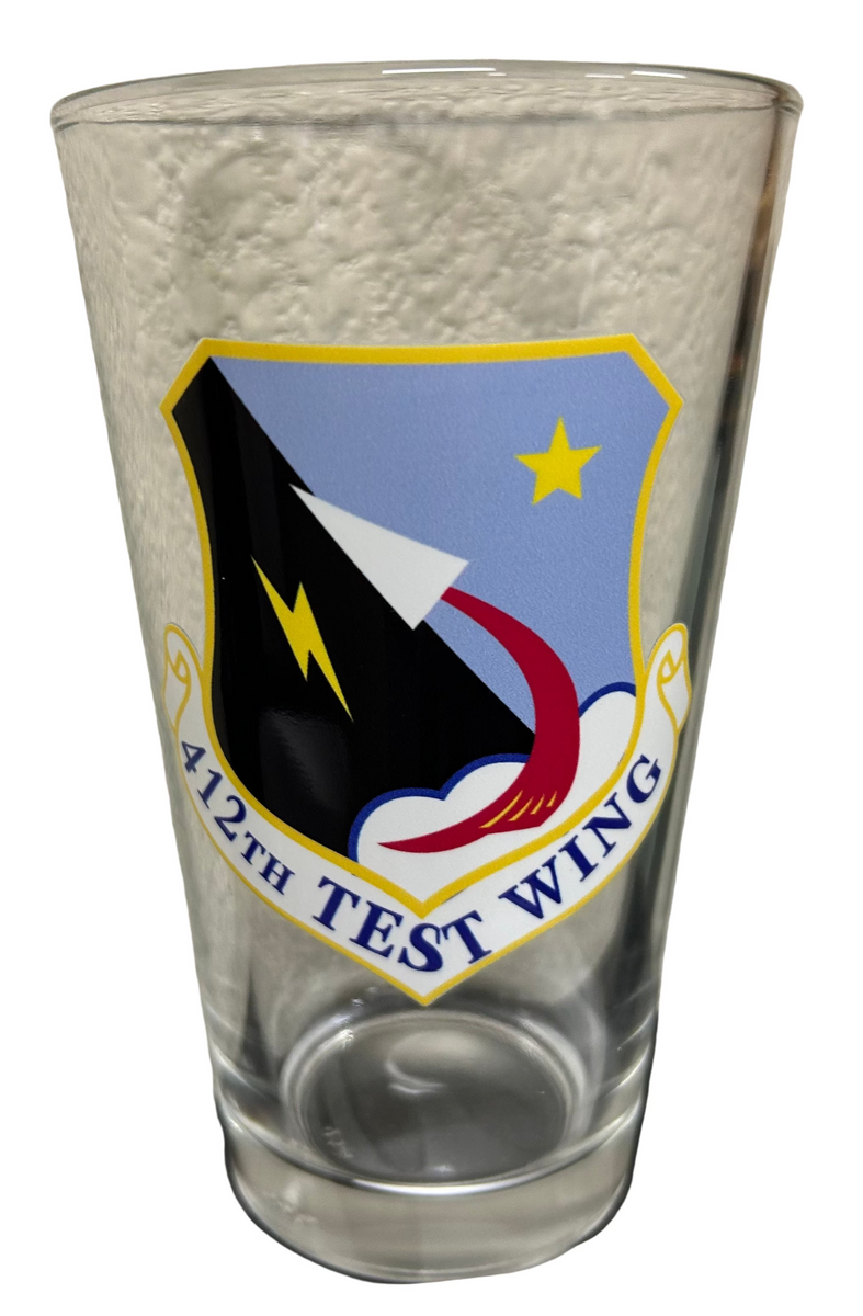 412th Test Wing Beer Glass – Flight Test Museum Gift Shop