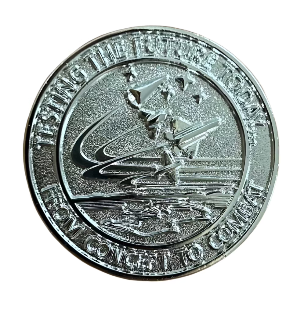 Ad Inexplorata Challenge Coin – Flight Test Museum Gift Shop