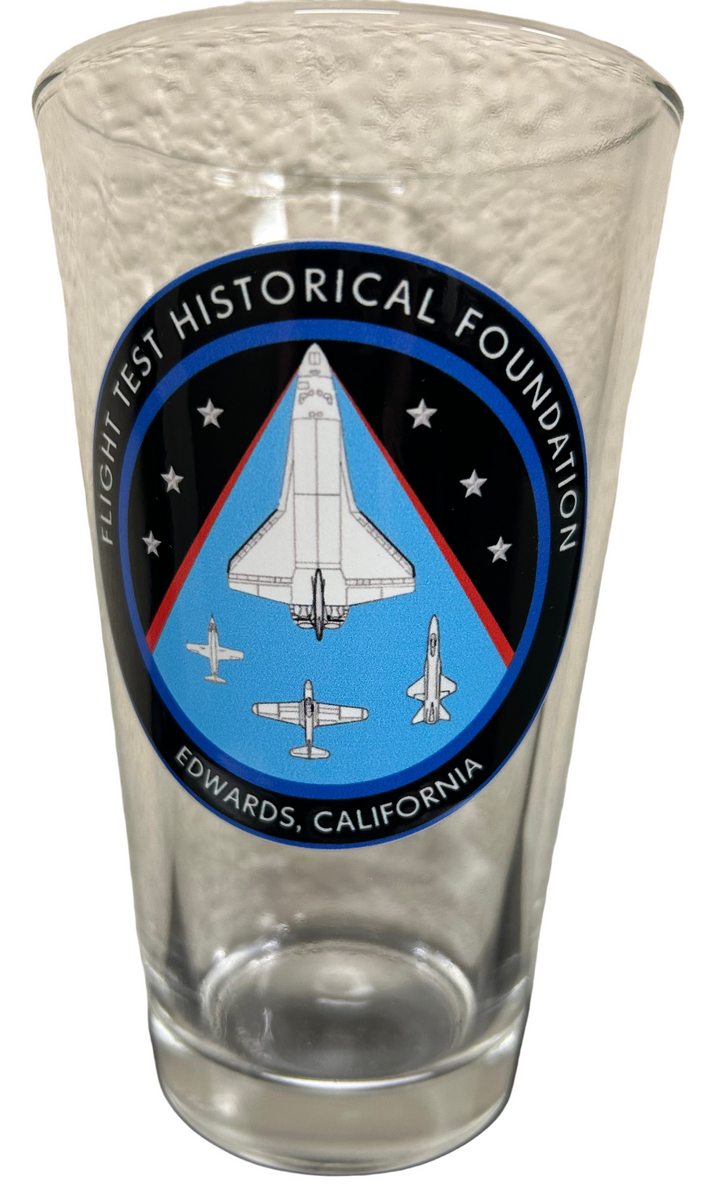 FTHF Beer Glass – Flight Test Museum Gift Shop