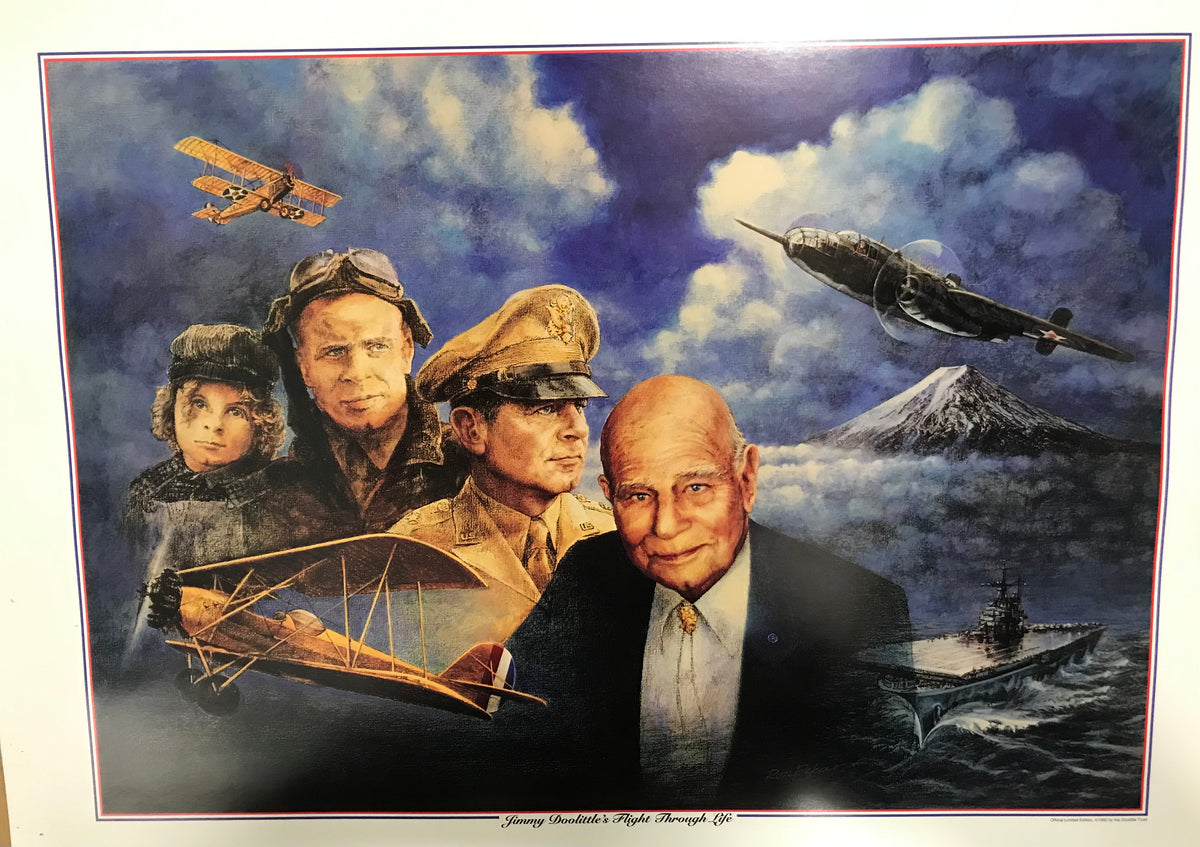Jimmy Doolittle Lithograph – Flight Test Museum Gift Shop